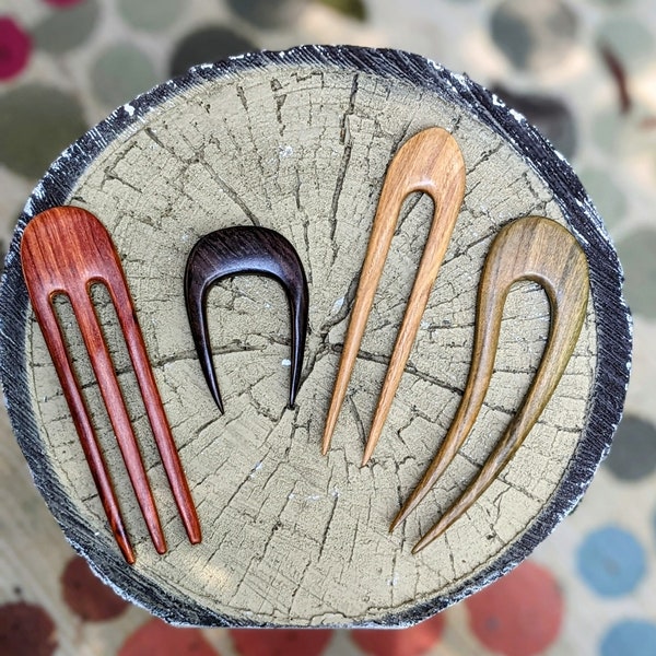 Wood Hair Forks - Etsy