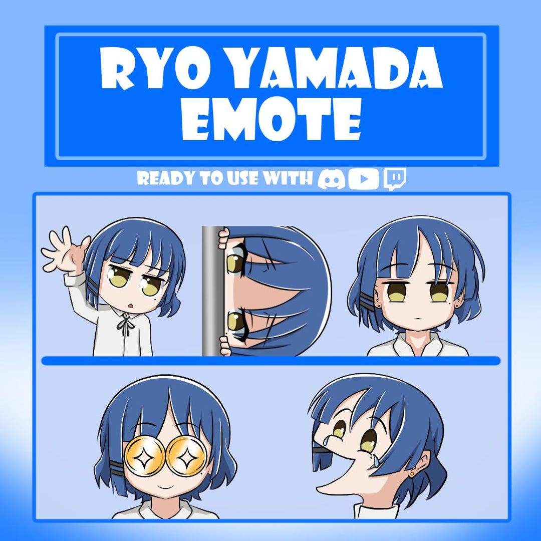 RYO YAMADA Emotes! | Twitch | Discord - Etsy