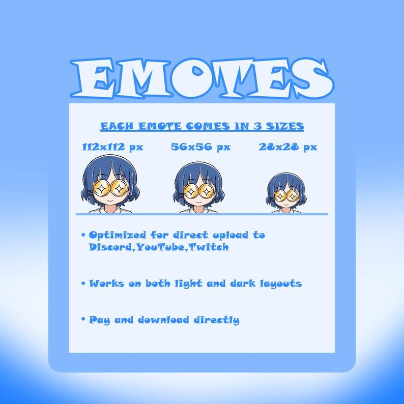 Ryo Yamada Anime Emotes | Twitch Discord PNG Stickers (digital Download ...