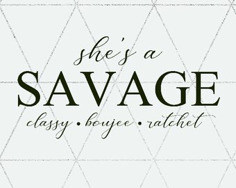 Tik Tok Savage Svg - Etsy