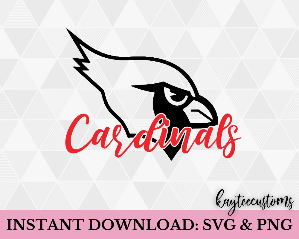Cardinals SVG / School Mascot Svg and Png/cut File Instant - Etsy