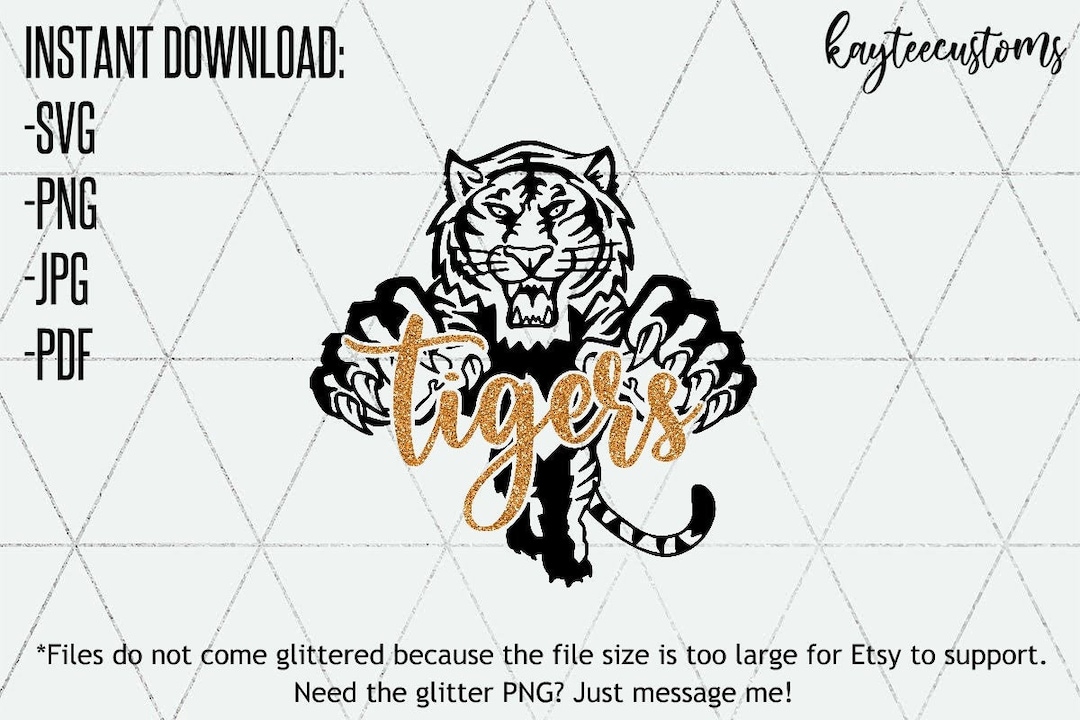 Tigers SVG / School Mascot Svg and Png/cut File Instant Download / Go ...