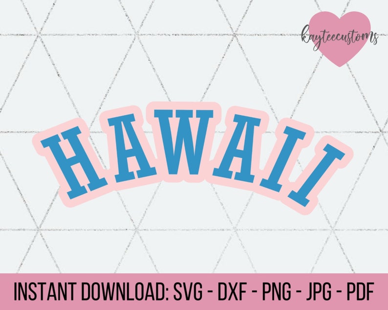 Hawaii SVG & DXF / Cut File Instant Download / Tropical Hawaii - Etsy