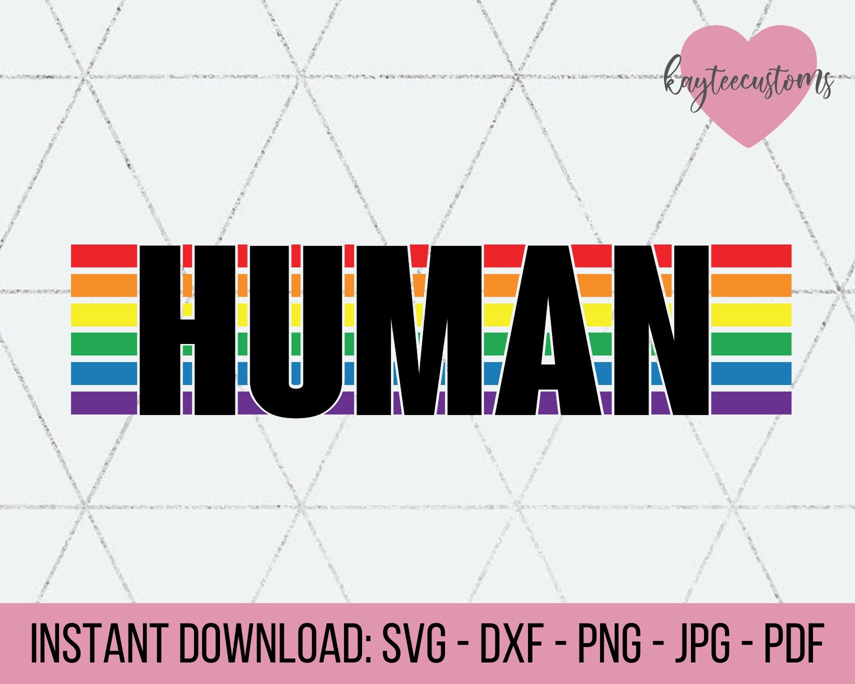 LGBTQ Pride Svg & Dxf / Cut File Instant Download / Gay Pride | Etsy