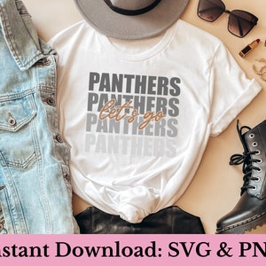 Let's Go Panthers SVG Sublimation / School Mascot Svg and Png/cut File ...