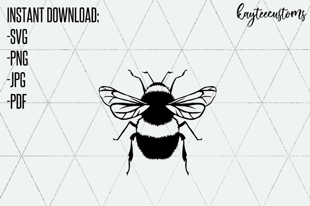 Bee SVG & PNG / Honey Bee Svg / Bumble Bee Clip Art Instant Download ...
