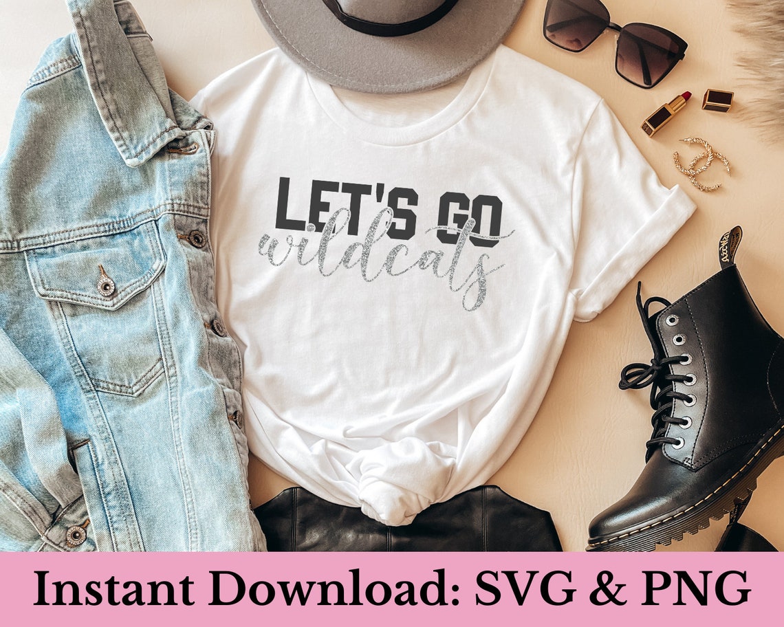 Let's Go Wildcats SVG / School Mascot Svg and Png/ Cut - Etsy