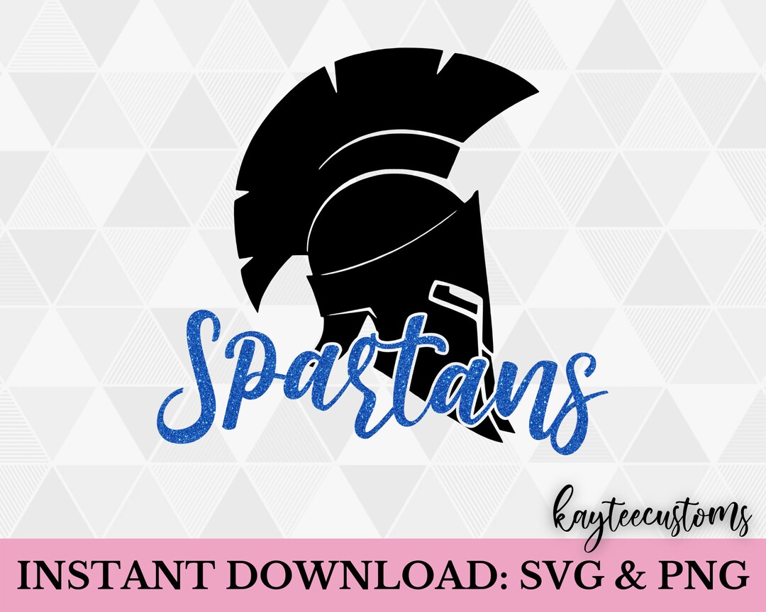Spartans SVG / School Mascot SVG & PNG Sublimation/ Cut File Instant ...