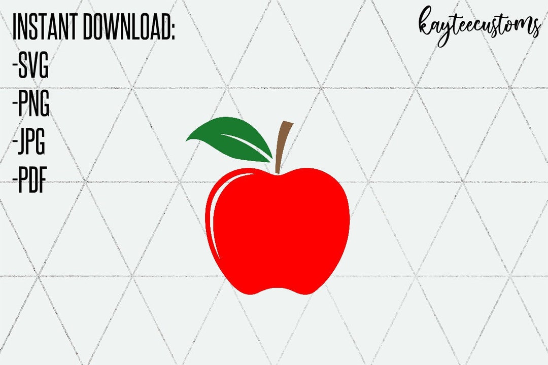 Apple Fruit SVG/ Apple Teacher Clipart / Educator Teacher Print SVG ...