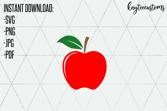 Apple Fruit SVG/ Apple Teacher Clipart / Educator Teacher | Etsy