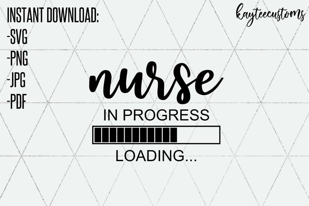 Nursing Student SVG & PNG / Cut File Instant Download / Nurse in ...