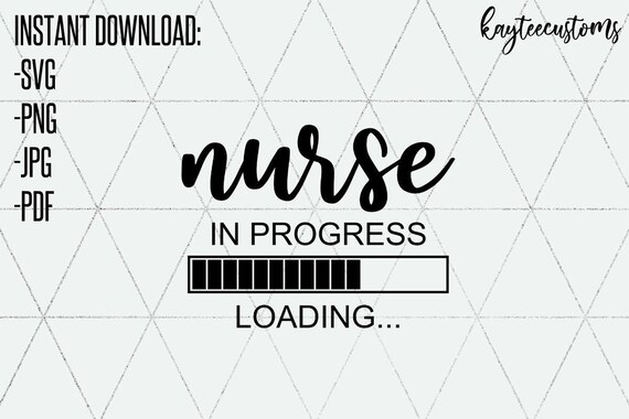 Nursing Student SVG & PNG / Cut File Instant Download / Nurse - Etsy