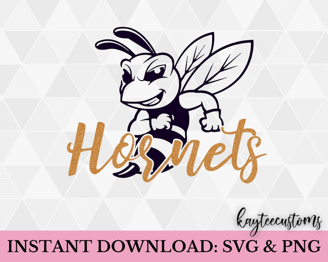 Hornets SVG / School Mascot SVG & PNG Sublimation/ Cut File - Etsy