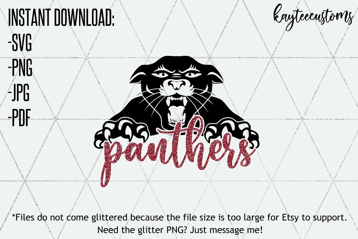 Panthers SVG / School Mascot Svg and Png/cut File Instant - Etsy