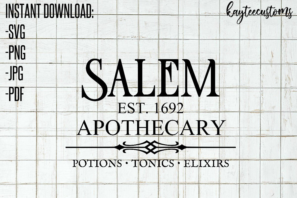 Salem Witch Trials Halloween Instant Download Cut File / Fall | Etsy