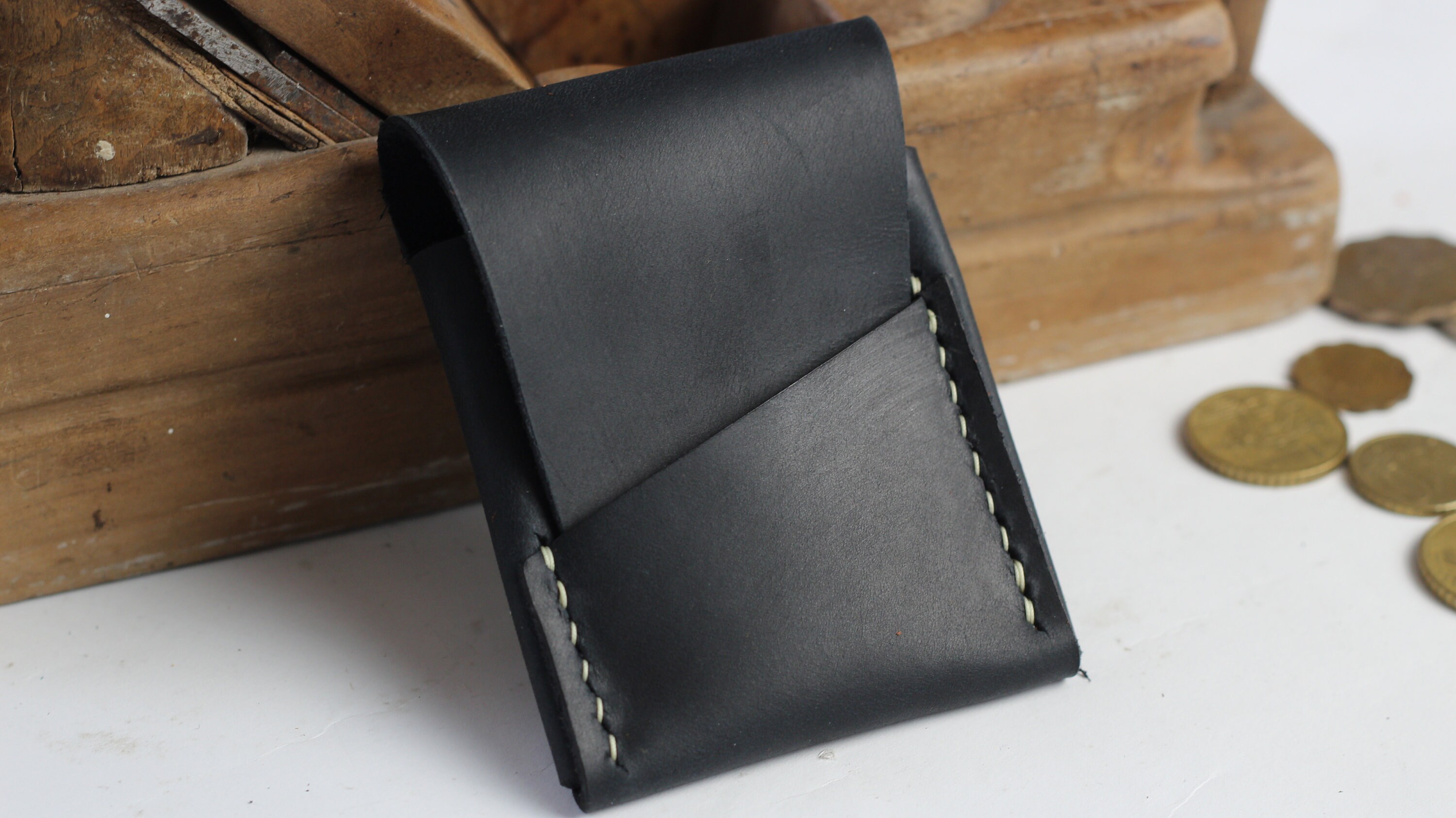 Minimalist Wallet Minimalist Leather Wallet Personalized - Etsy