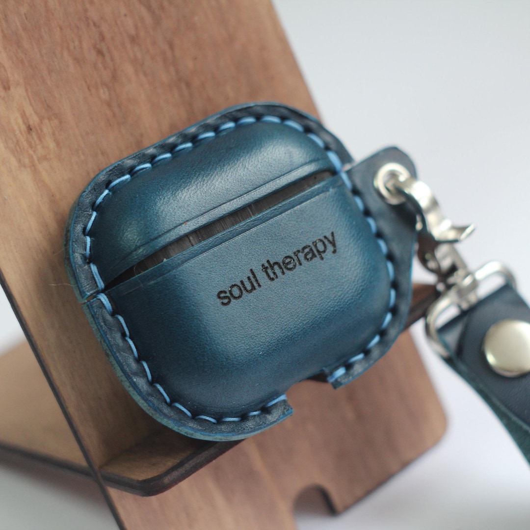 Personalized Leather AirPod Case: Monogrammed Airpods Pro Cover With ...