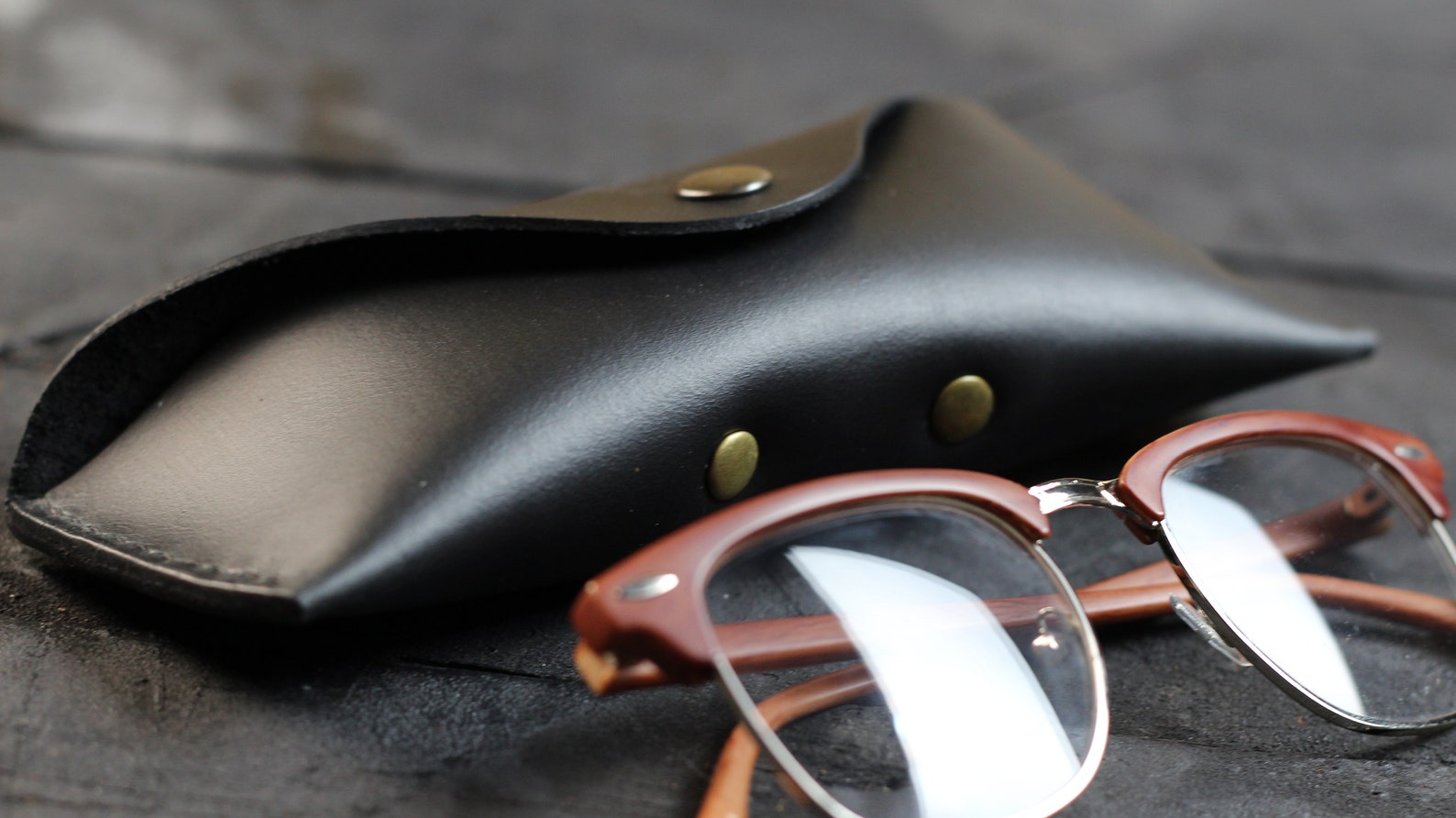 Leather Glasses Case Leather Glasses Box Case for Glasses | Etsy