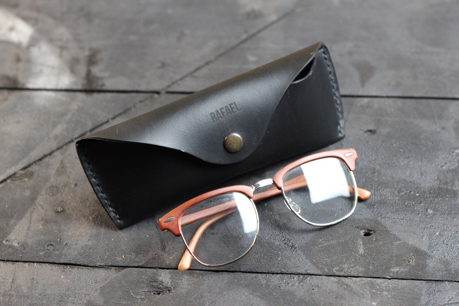 Leather Glasses Case Leather Glasses Box Case for Glasses | Etsy