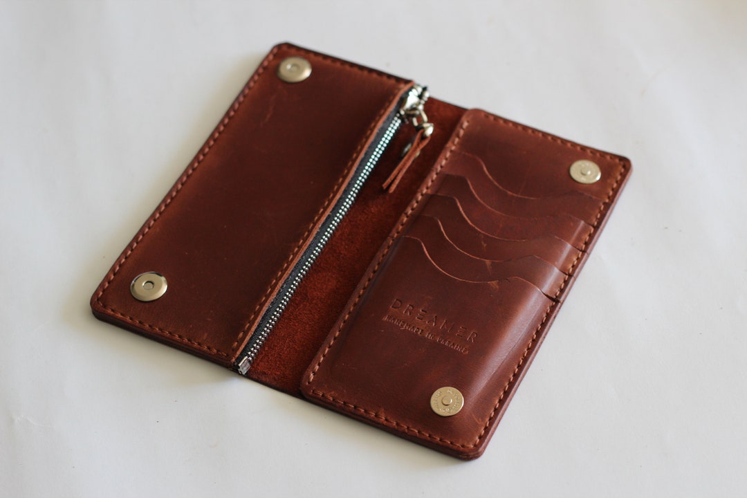 Long Wallet, Slim Wallet, Leather Wallet Woman, Wallet Women, Mens Long ...
