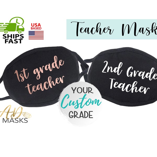 Teacher Face Mask - Etsy