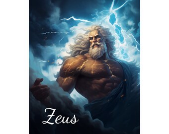 Zeus God Greek Mythology Car Wall Sticker Vinyl Decal Mural Art Decor ...