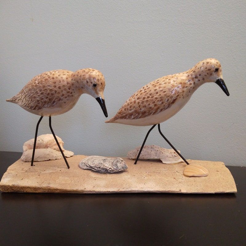 Carved Shore Birds - Etsy