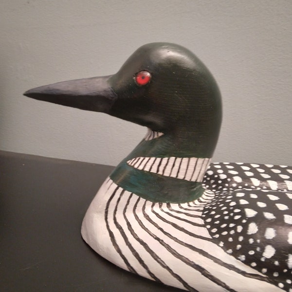 Carved Loon - Etsy