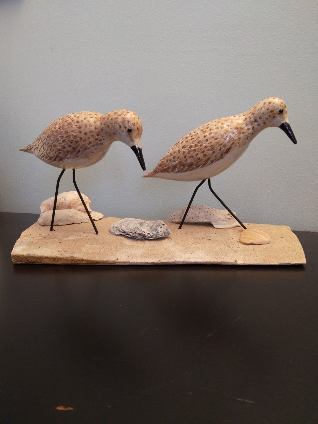 Wood Carved Shore Birds - Etsy