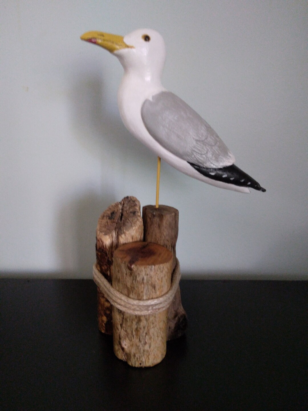 Wood Carved Sea Gull - Etsy