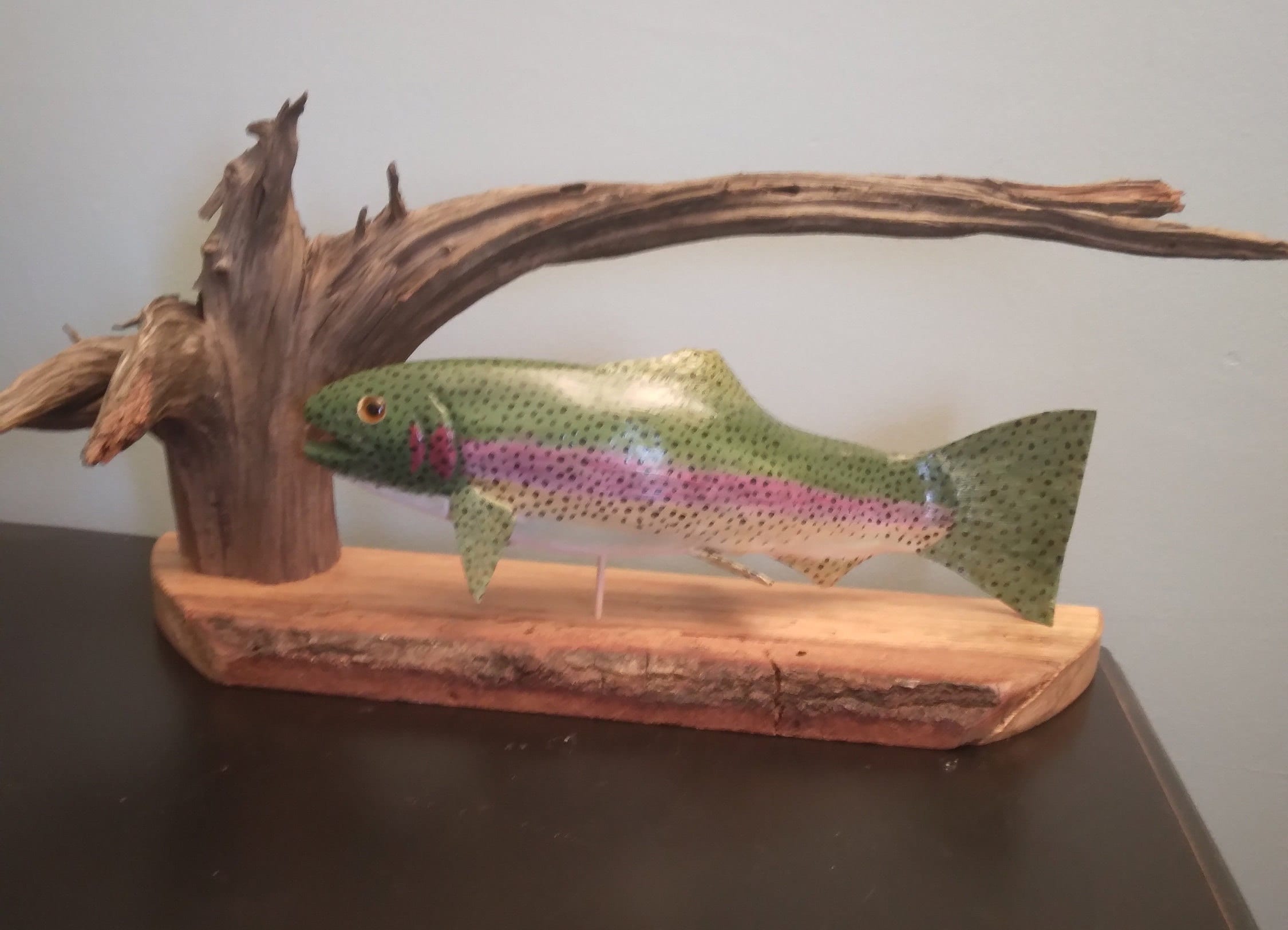 Wood Carved Rainbow Trout - Etsy