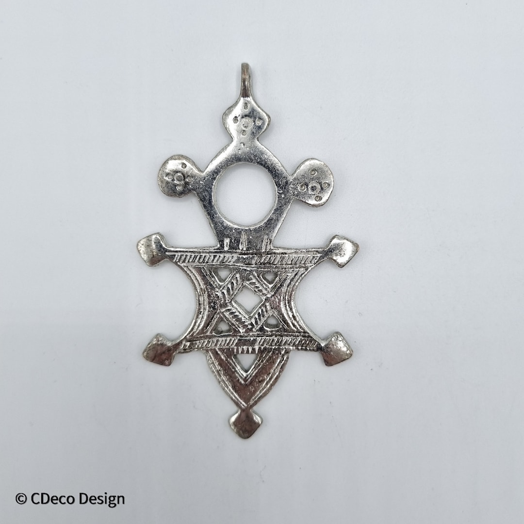 Tuareg Cross Handmade in Silver Bronze . - Etsy