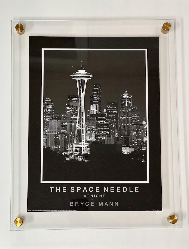 Custom Clear Acrylic Floating Frame, Straight Corners: Artwork, Photo ...