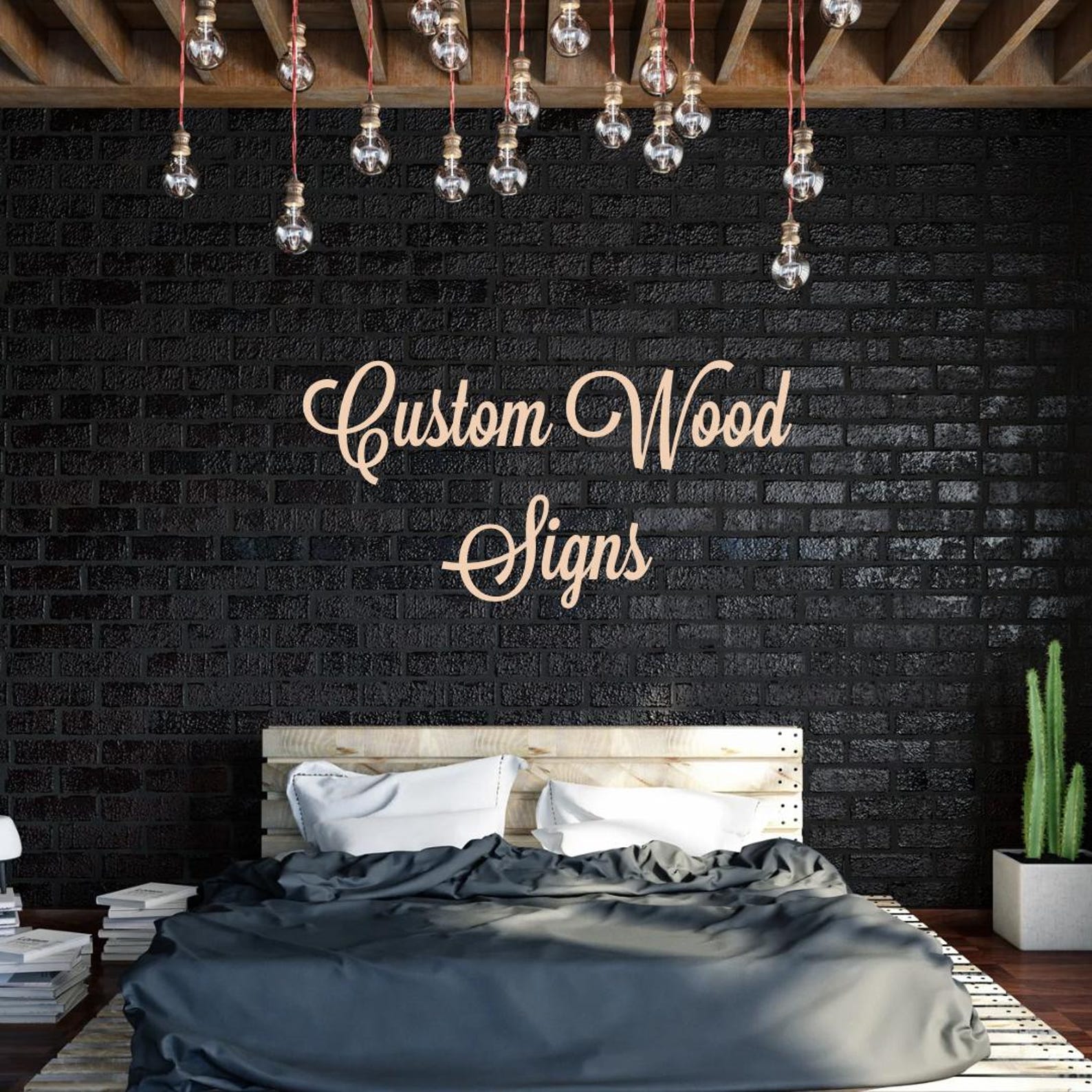 Custom Wooden Sign - Any Font - Multiple Lines - Etsy