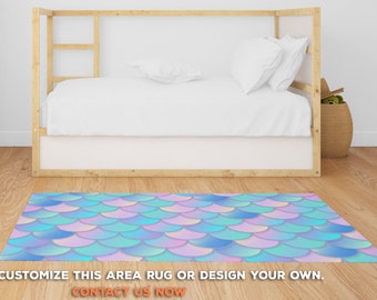 Mermaid Area Rug | Etsy