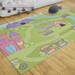 Kids Play Rug Princess Fairy Tale World Area Rug Play Mat, Girls ...