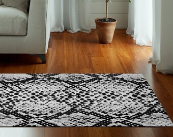 Snake Print Rug - Etsy