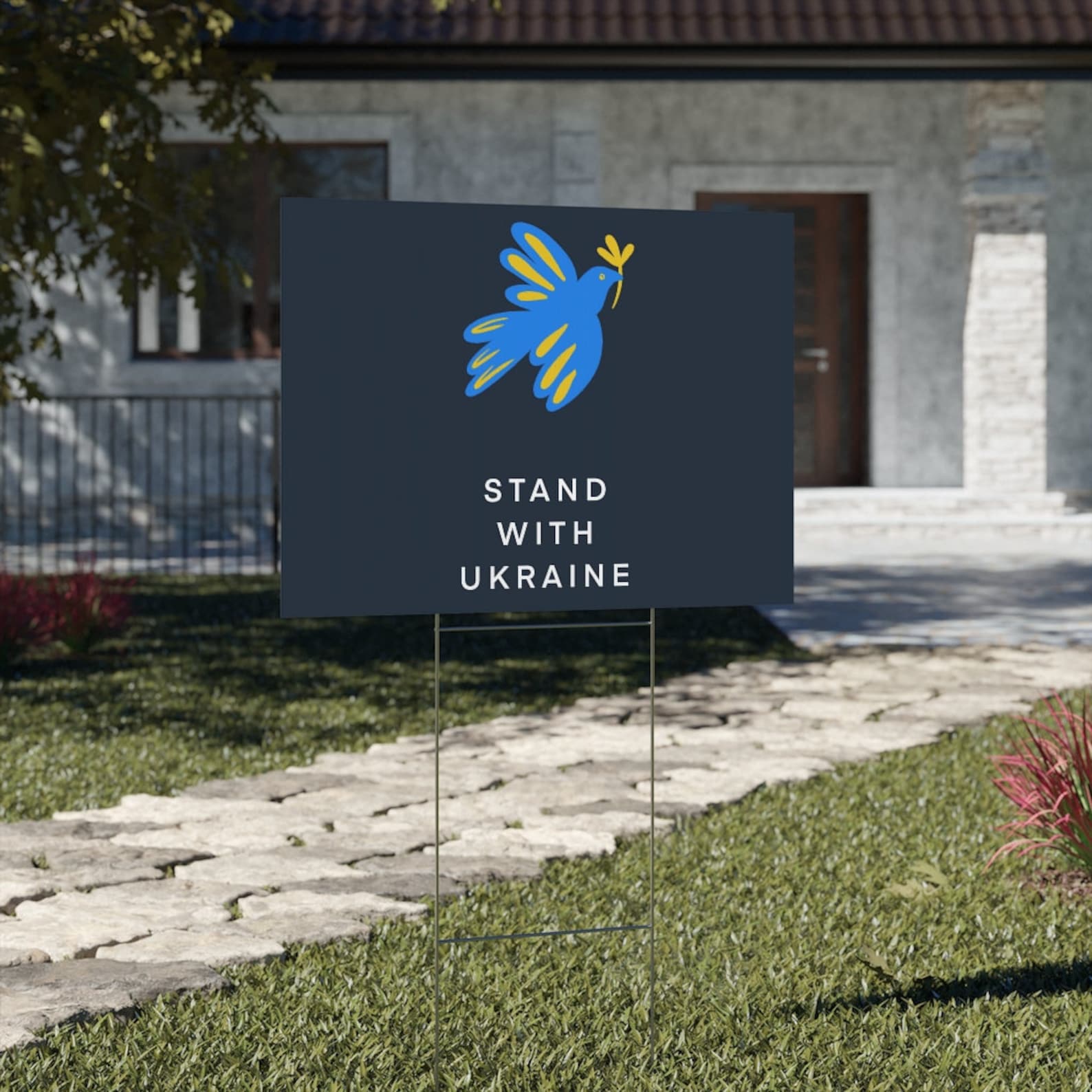 Ukraine Dove Symbol of Peace Yard Sign Ukraine Yard Sign - Etsy