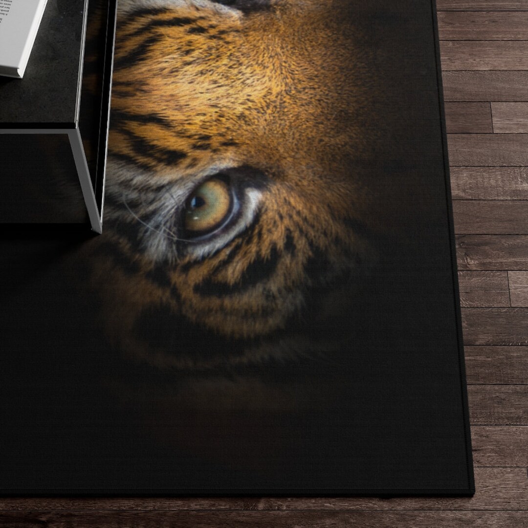 Tiger Face Rug, Tiger Face Carpet, King Tiger Room Decor Carpet, Home ...