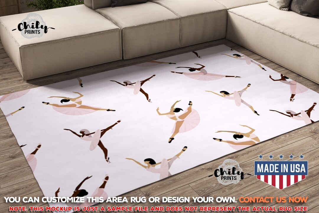 Ballet Dancers Area Rug, African American Ballet Dancers Area Rug ...
