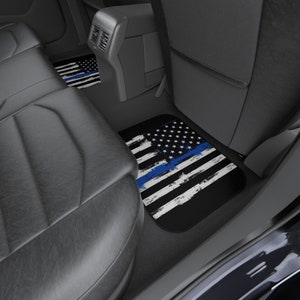Car Floor Mats Police Officer Flag Design Officer Car Floor Mats ...