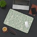 Sage Green Desk Mat With Flowers and Branches Design, Sage Green Desk ...