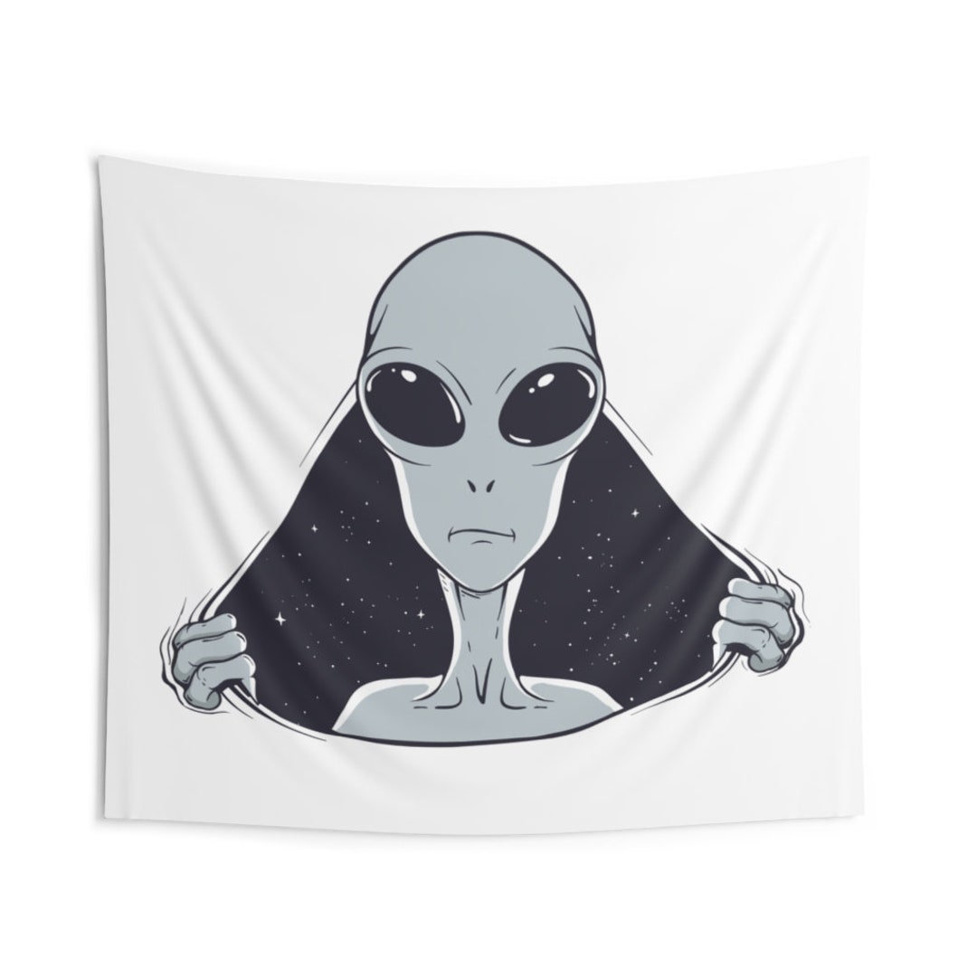 Aliens Tapestry, Parallel Universe Indoor Wall Tapestries, Alien Breaks ...