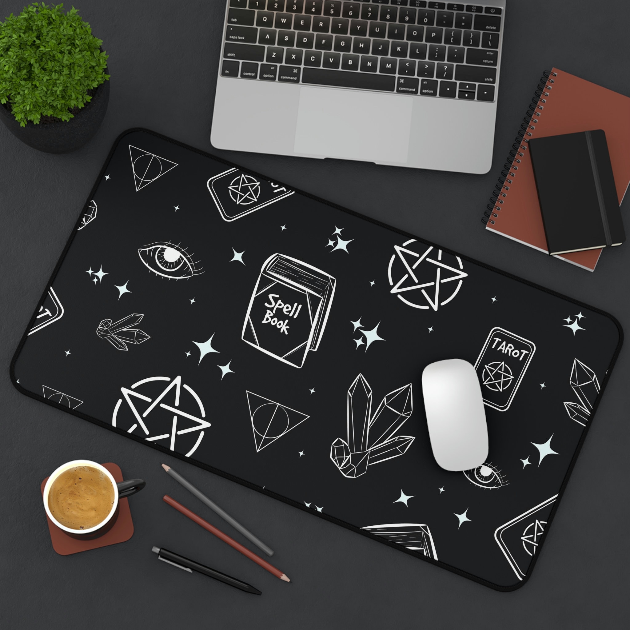 Dark Occult Gothic Desk Mat With Witchy and Pagan Elements - Etsy