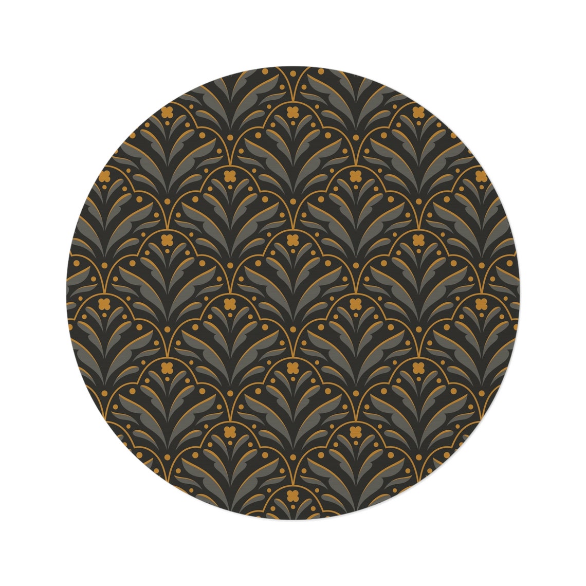 Damask Floral Retro Rug Flower Texture Art Nouveau Rug - Etsy