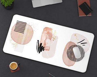 Bright Texture Print Desk Mat W/ Custom Monogram 3 Sizes High Quality ...