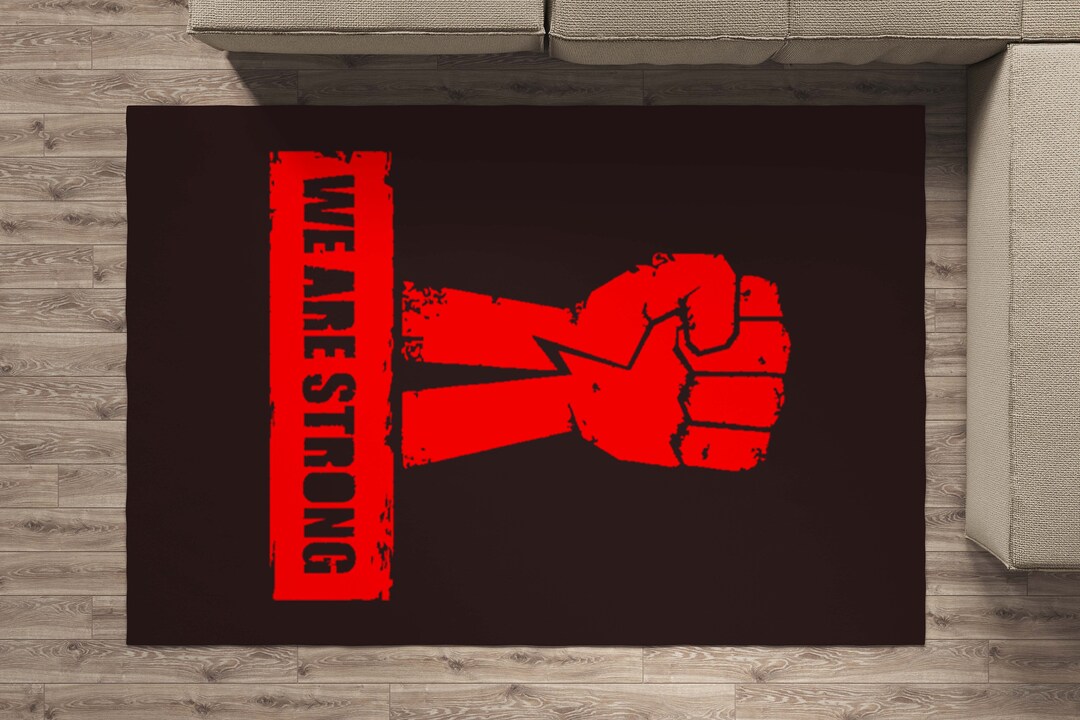 Fight Club Area Rug Boxing Club Carpet Decor Gym Decor - Etsy