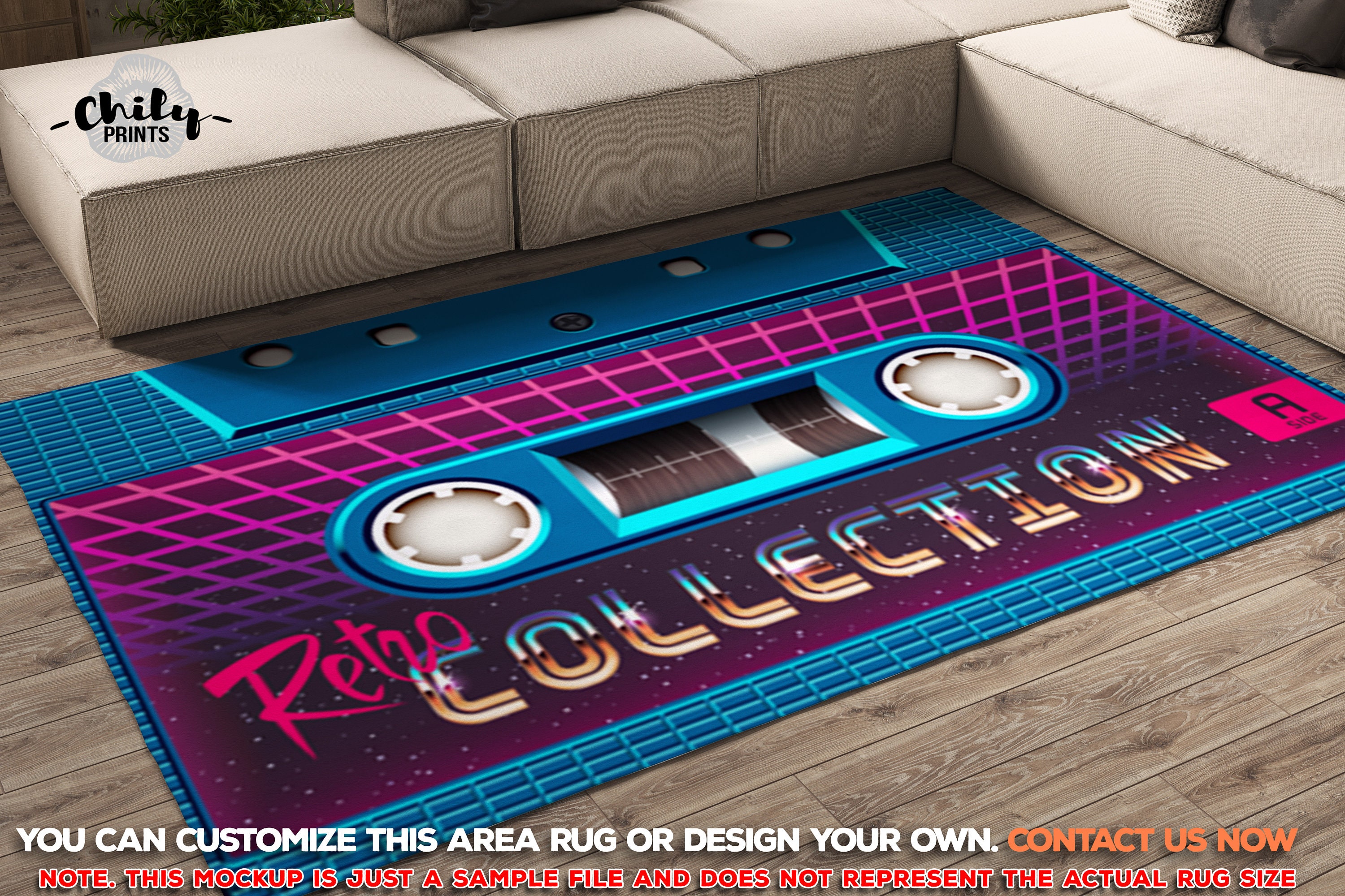 Retrowave Decor Area Rug Synthwave Decor Carpet Vaporwave - Etsy UK