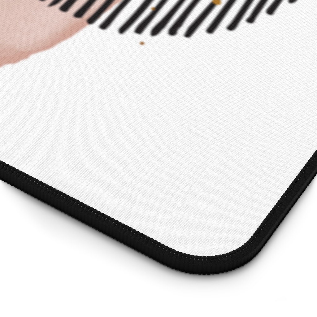 Abstract Painting Pink Art Desk Mat Modern Pastel Watercolor | Etsy