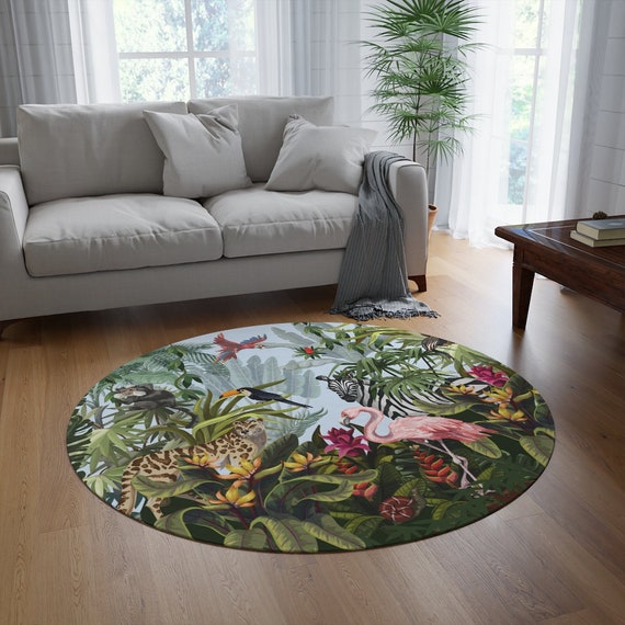 Wild Jungle Animals Rug